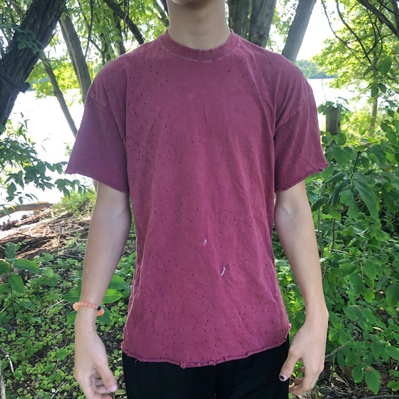 PacSun | Shirts | Destroyed Oversized Tee Shirt | Poshmark